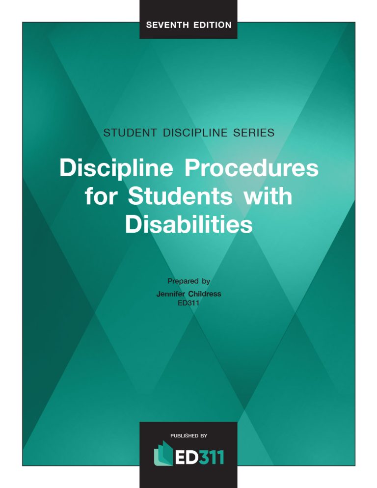 Discipline Procedures for Students with Disabilities Chart – Education 311